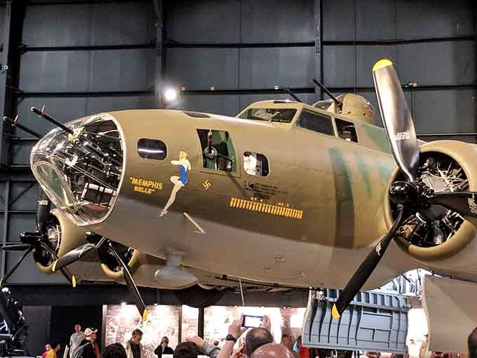 Memphis Belle sits here like the Hollywood star she became, still commanding respect and camera clicks.