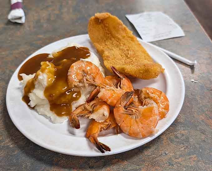 When shrimp meets catfish on your plate, it's like the Gulf Coast threw you a personal seafood party.