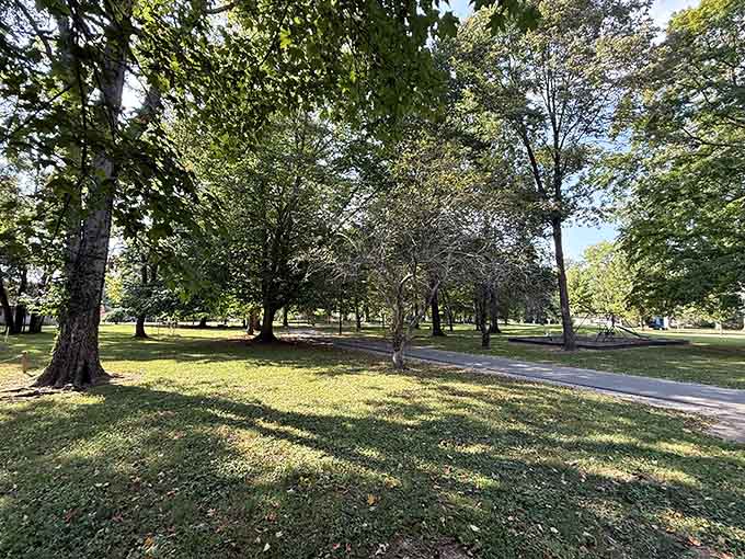 Murphy Park's generous green spaces prove that even tiny towns understand the value of breathing room.