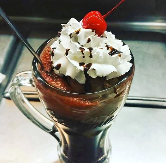 The Cherry Bomb combines cherry Pepsi and chocolate ice cream in ways that shouldn't work but absolutely do.