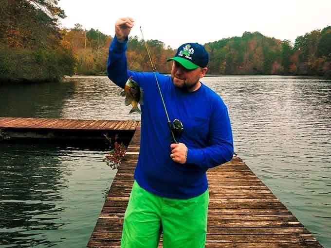 That smile says everything you need to know about why people keep coming back with their fishing rods.
