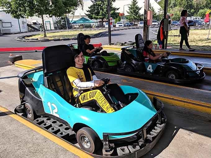 Go-karts bring out the competitive spirit in everyone, regardless of age or driving record.