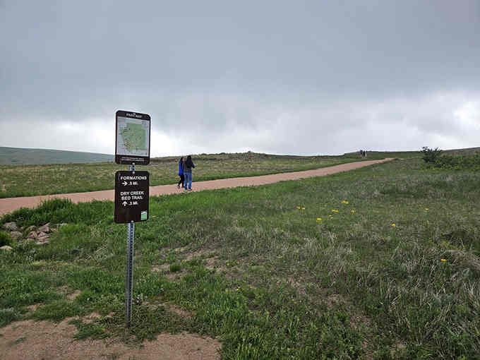 Two tiny humans, one massive landscape, and the humbling realization that nature's been doing this way longer than we have.