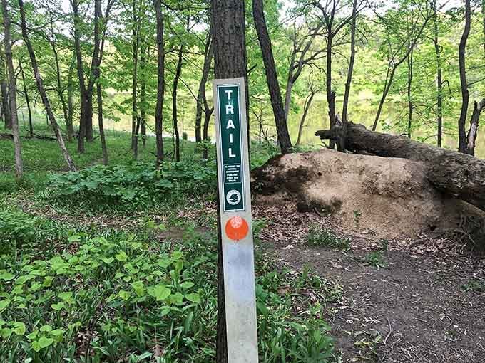 Follow the orange blazes to equestrian paradise, no breadcrumbs or GPS coordinates required for this adventure.