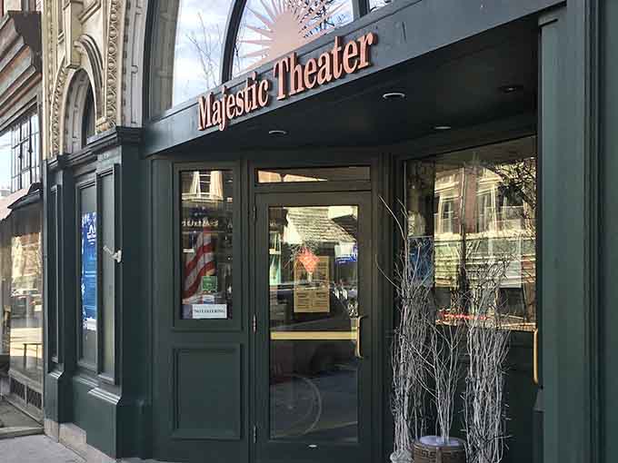 The Majestic Theater's 1920s glamour reminds you when going out meant dressing up and architecture actually mattered.