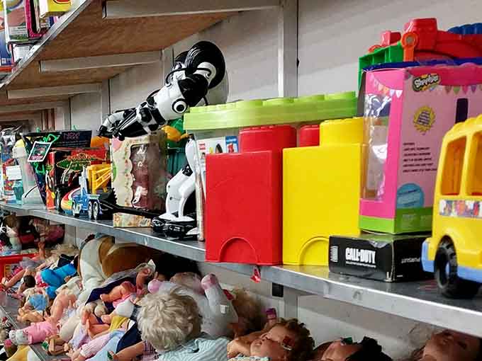 From colorful bins to beloved characters, this toy section proves childhood magic doesn't have to cost a fortune.