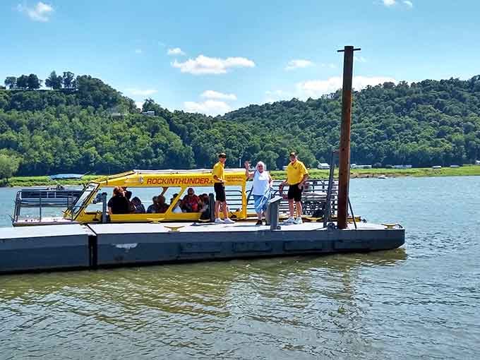 Rolling hills frame the docking area where adventure begins and your landlubber status officially ends for the day.