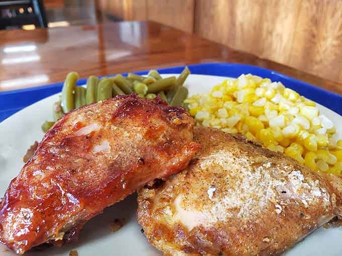 Baked chicken with that gorgeous glaze proves you don't always need a deep fryer for poultry perfection.