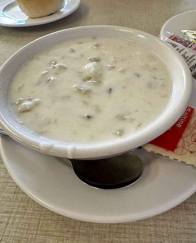 This isn't your average canned soup situation&mdash;this chowder is thick, creamy, and loaded with actual clams.