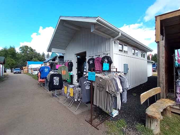 The clothing building offers everything from everyday wear to pieces that'll make your closet infinitely more interesting.