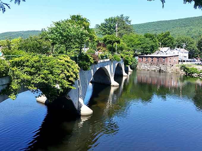The Bridge of Flowers in summer bloom, proving volunteers with vision can outdo professional landscapers any day.