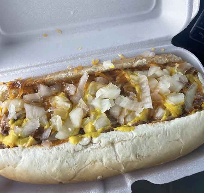 Chili, cheese, and a hot dog walk into a bun, and nobody leaves disappointed.