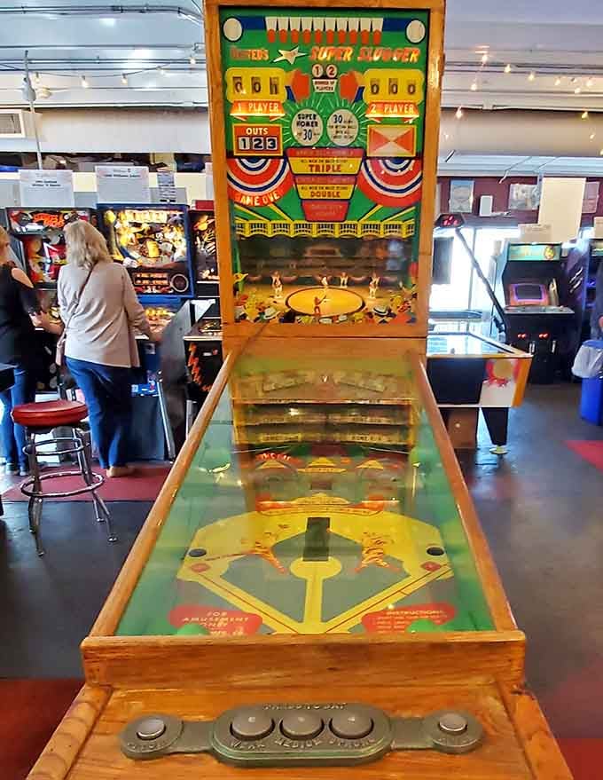 This vintage pitch-and-bat game is baseball stripped down to its purest form: timing, reflexes, and bragging rights.