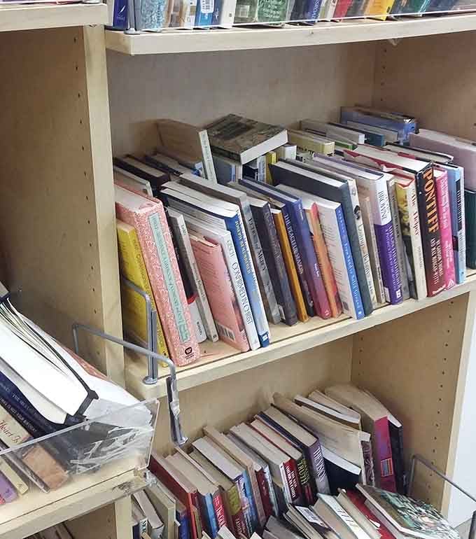 Shelves packed with books offer literary adventures at prices that won't require a second mortgage on your house.