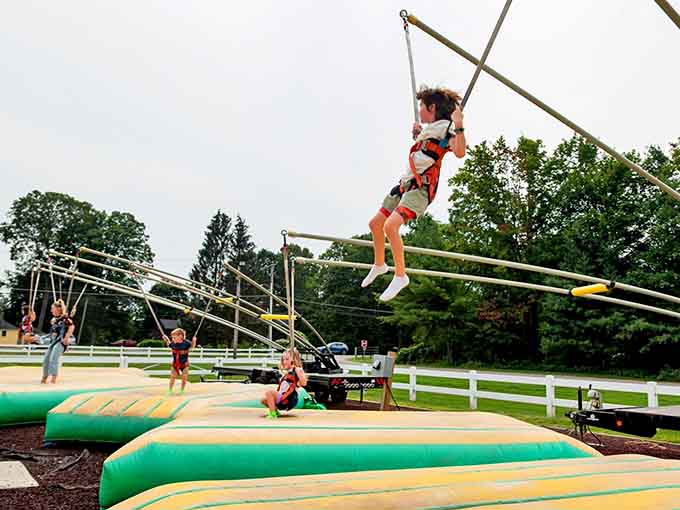 Flying through the air on a bungee trampoline beats any midlife crisis sports car, and it's significantly cheaper too.