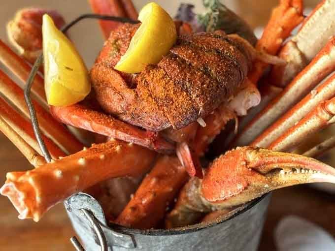 A bucket of crab legs this beautiful deserves its own spotlight and possibly a standing ovation.