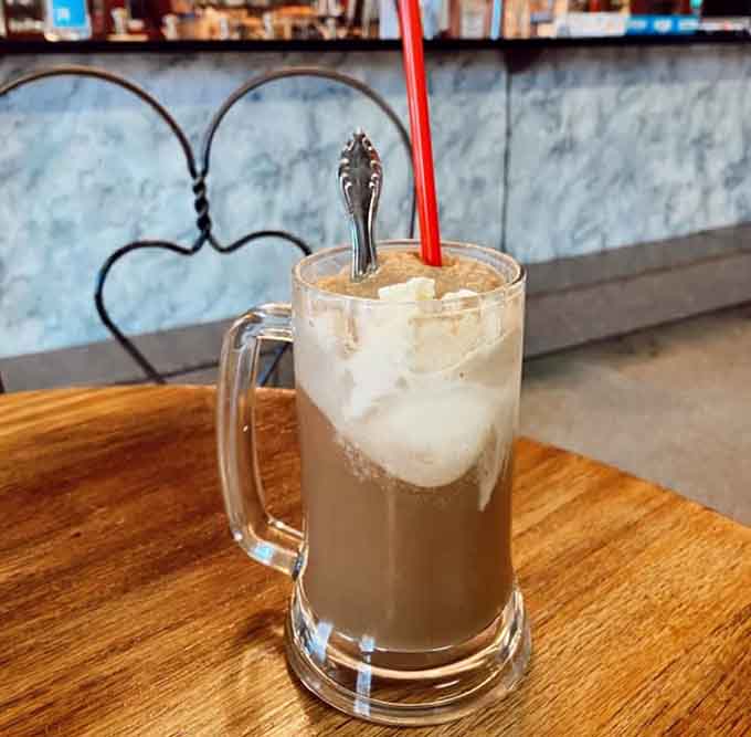 Root beer float in a proper mug, because some traditions deserve respect and proper glassware.