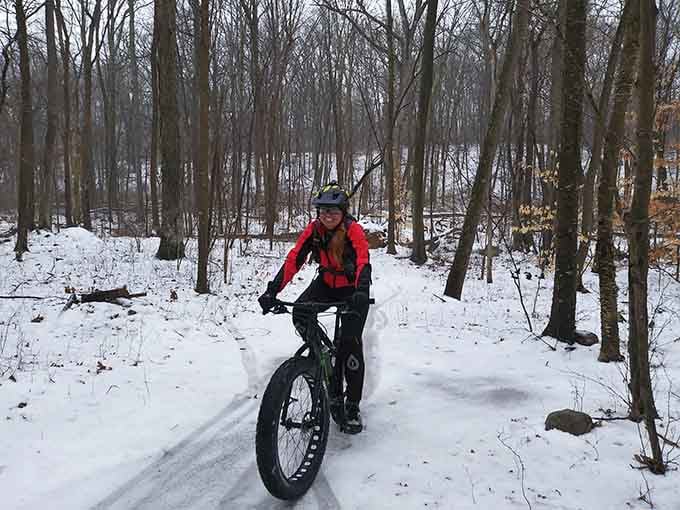 Winter biking here transforms you into an arctic explorer, minus the polar bears and with significantly better cell service.