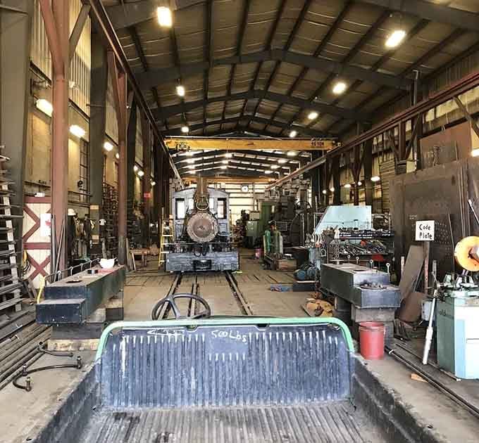 Where skilled craftspeople keep century-old iron horses healthy, happy, and ready to roll down the tracks.