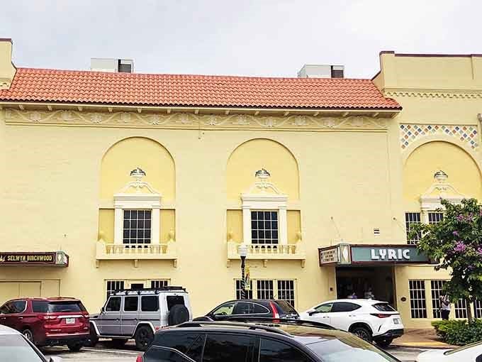 The Lyric Theatre's Mediterranean architecture makes every movie feel like a premiere, even if you're just seeing the matinee.