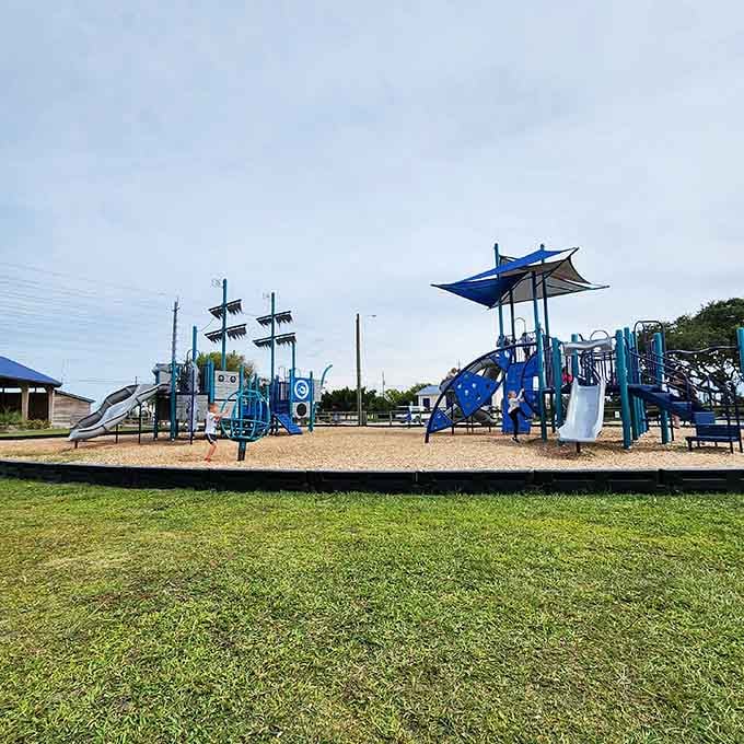 A playground so nautical-themed, even the kids feel like they're training to be tiny sea captains.