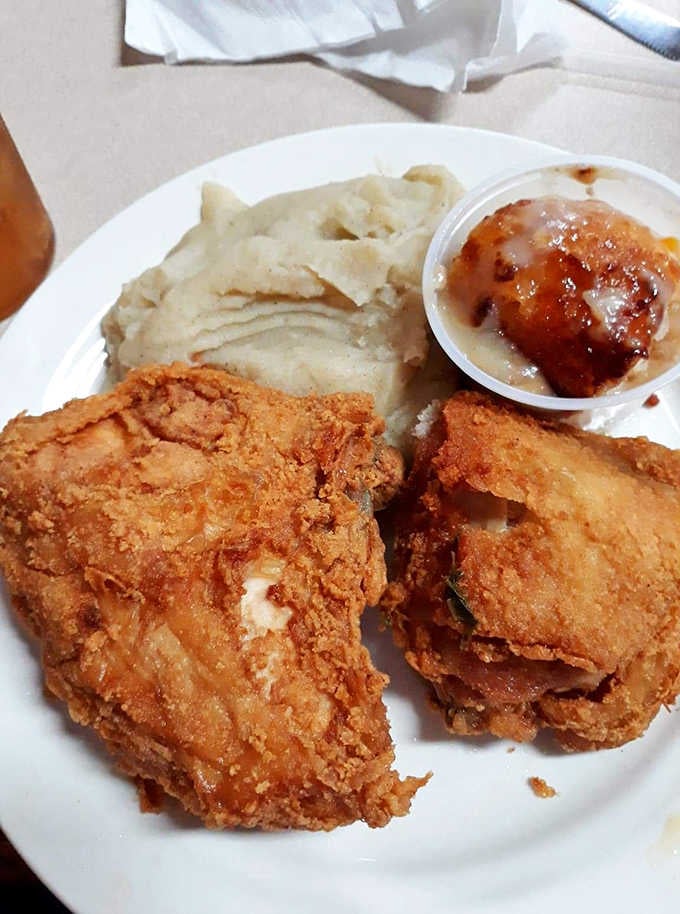 Two pieces of heaven with all the fixings, because nobody should face fried chicken this good alone.