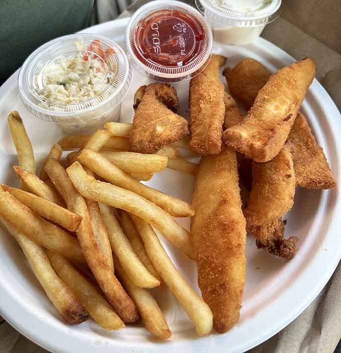 Golden, crispy fish with fries that understand their assignment: this is what Friday nights were made for, friends.
