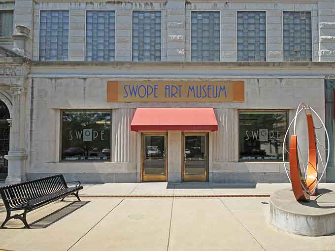 The Swope Art Museum welcomes visitors with open doors and zero admission fees&mdash;finally, culture that doesn't require a second mortgage.