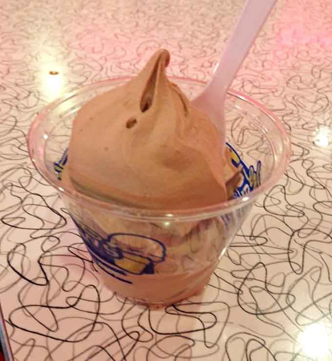 That chocolate custard curl could double as modern art, except it tastes way better than anything in a museum.