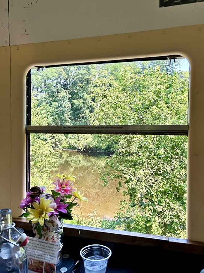 Your window seat becomes a living painting, constantly changing as Pennsylvania's countryside rolls by in glorious technicolor just beyond the glass.
