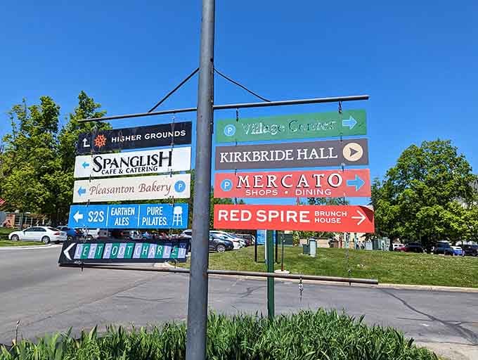 When you need this many directional signs, you know you've stumbled onto something worth getting delightfully lost in.