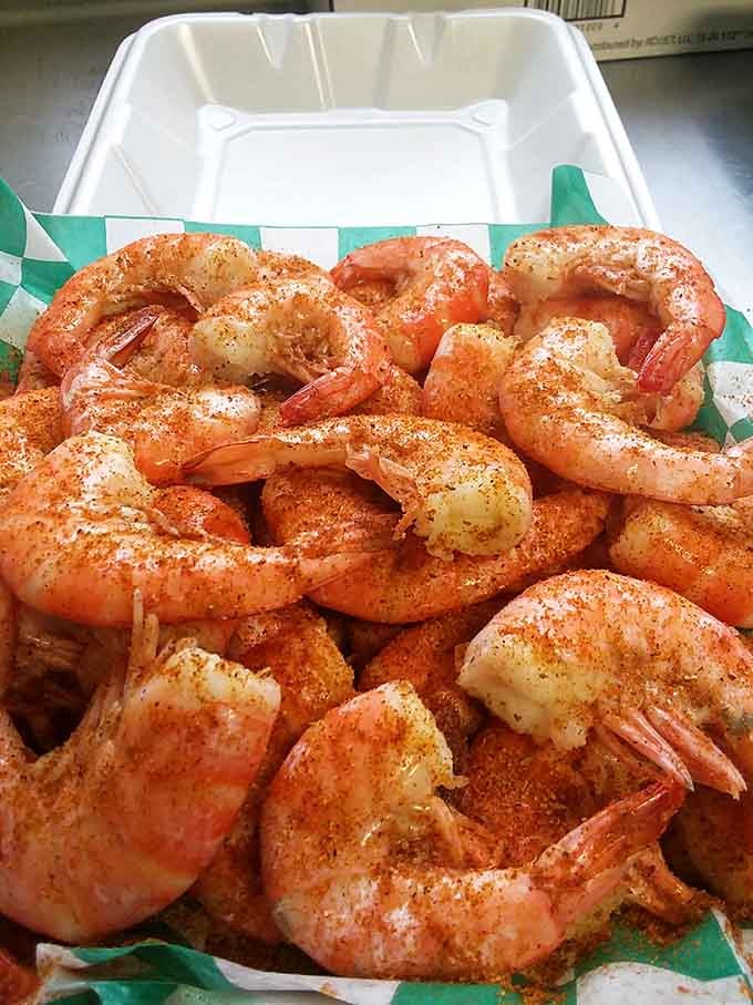 Perfectly seasoned steamed shrimp that'll make you wonder why you ever settled for the frozen stuff from chain stores.