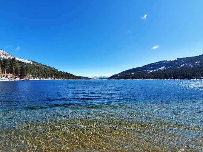When the lake water is this clear, you'll understand why people drive hours just to dip their toes in.