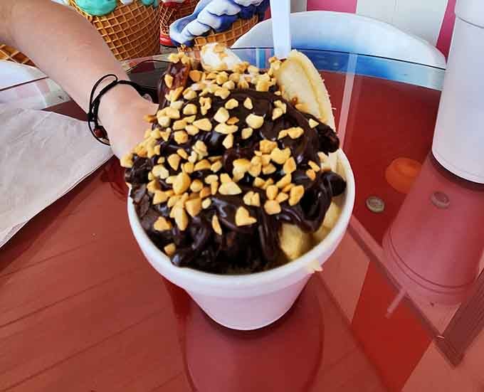When they call it the Super Elephant, they mean it; this sundae could feed a small army.