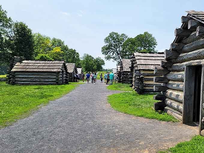 Walking between these historic soldier huts feels like stepping into a living history lesson without the textbook.