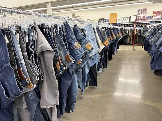 Denim for days, organized and ready to help you find those perfect jeans without the boutique price tag.