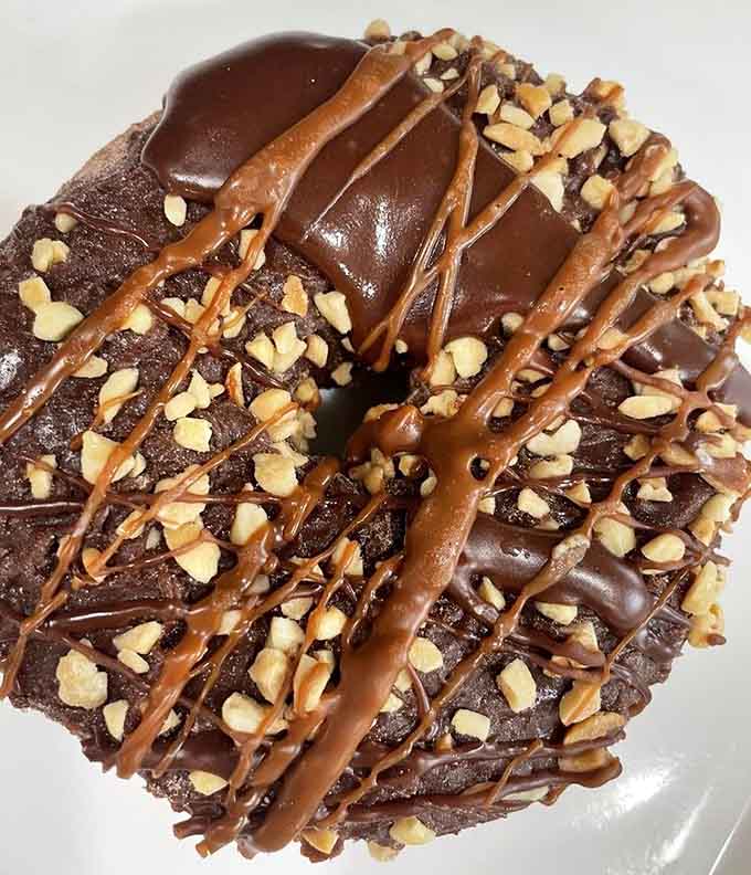 Chocolate, peanut butter, and chopped nuts create a symphony of flavors that would make any candy bar jealous.