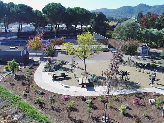 Fresh landscaping and thoughtful design make every corner of this town Instagram-worthy before Instagram existed.