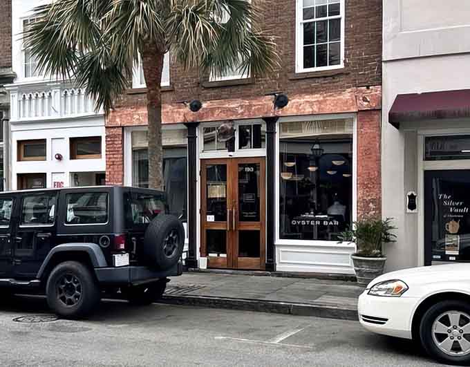 Historic Charleston brick meets fresh oysters in this cozy spot that feels like a delicious time capsule.
