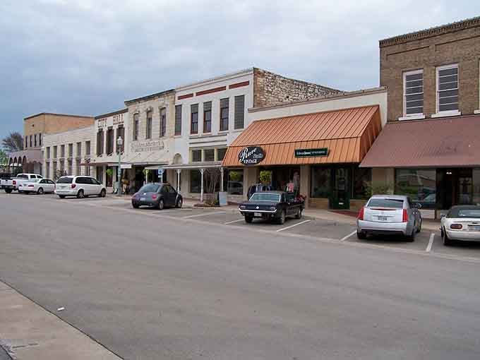 Classic Texas architecture meets practical small-town living where your Social Security check actually means something substantial.
