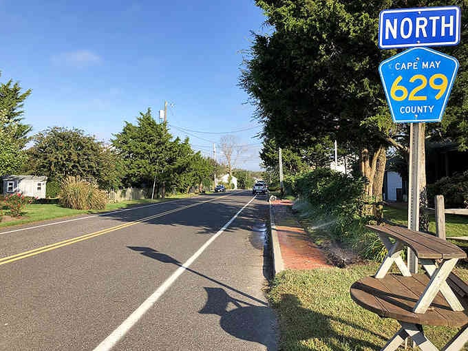 Route 629 stretches ahead like a ribbon of possibility, leading to beaches where time slows down.