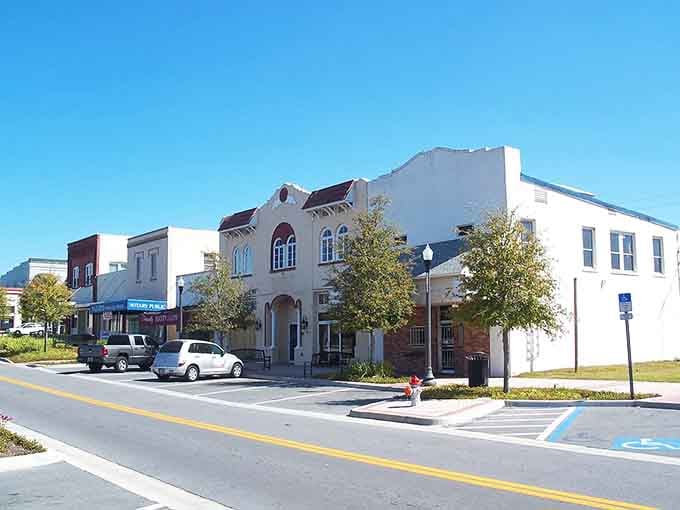 Mixed architecture tells the story of a town that grew thoughtfully, keeping character while maintaining reasonable prices throughout.