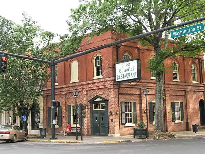 Historic brick meets tree-lined streets where The Old Colonial Restaurant has been feeding hungry souls for generations now.