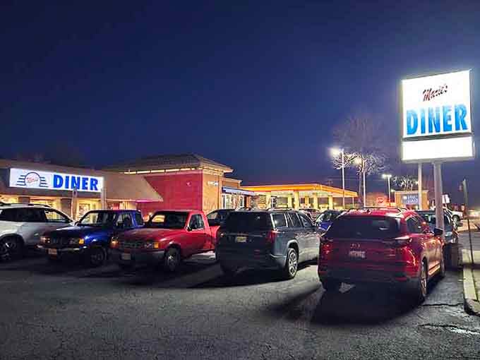 When the parking lot looks like a used car convention at dusk, you've found a diner worth its salt.