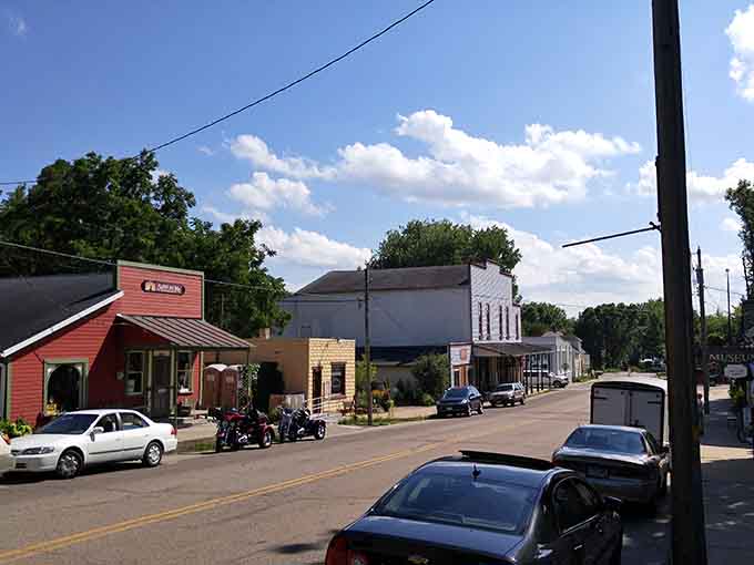 This main street is so quiet and peaceful, you can actually hear yourself think for once.