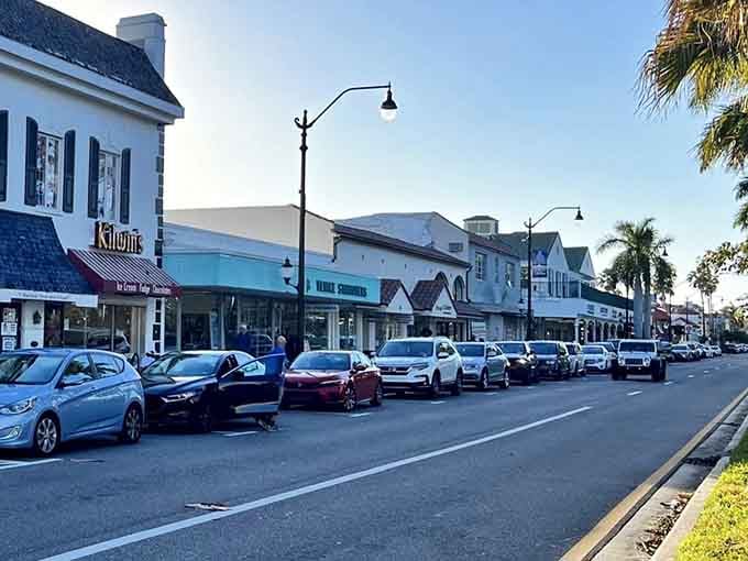 That full parking lot tells you everything: locals know this is where the good stuff happens.