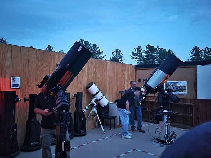 Powerful telescopes stand ready to reveal Saturn's rings and make you feel wonderfully small under endless sky.