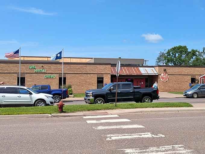 The Pine County Museum and its neighbor the Little Mermaid Cafe make for one deeply satisfying block to spend a slow afternoon on.