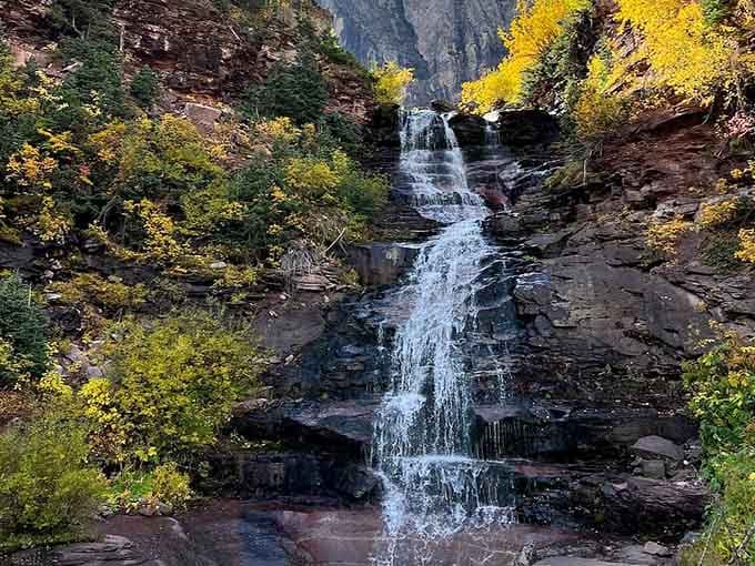Those layered rock walls tell millions of years of geological history, with water as the storyteller.