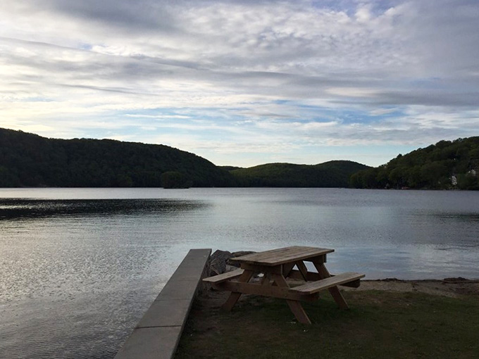 That weathered picnic table overlooking the water has probably hosted a thousand family lunches and twice as many memories.